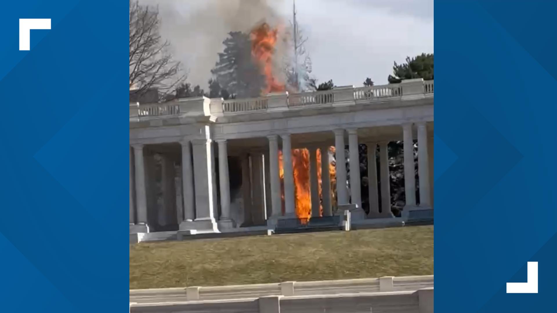 Denver Fire extinguishes two tree fires in Cheesman Park | 9news.com