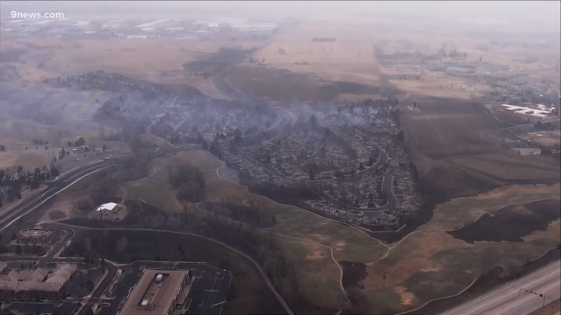 Marshall Fire: Aerial photos from Sky9 show wildfire damage | 9news.com