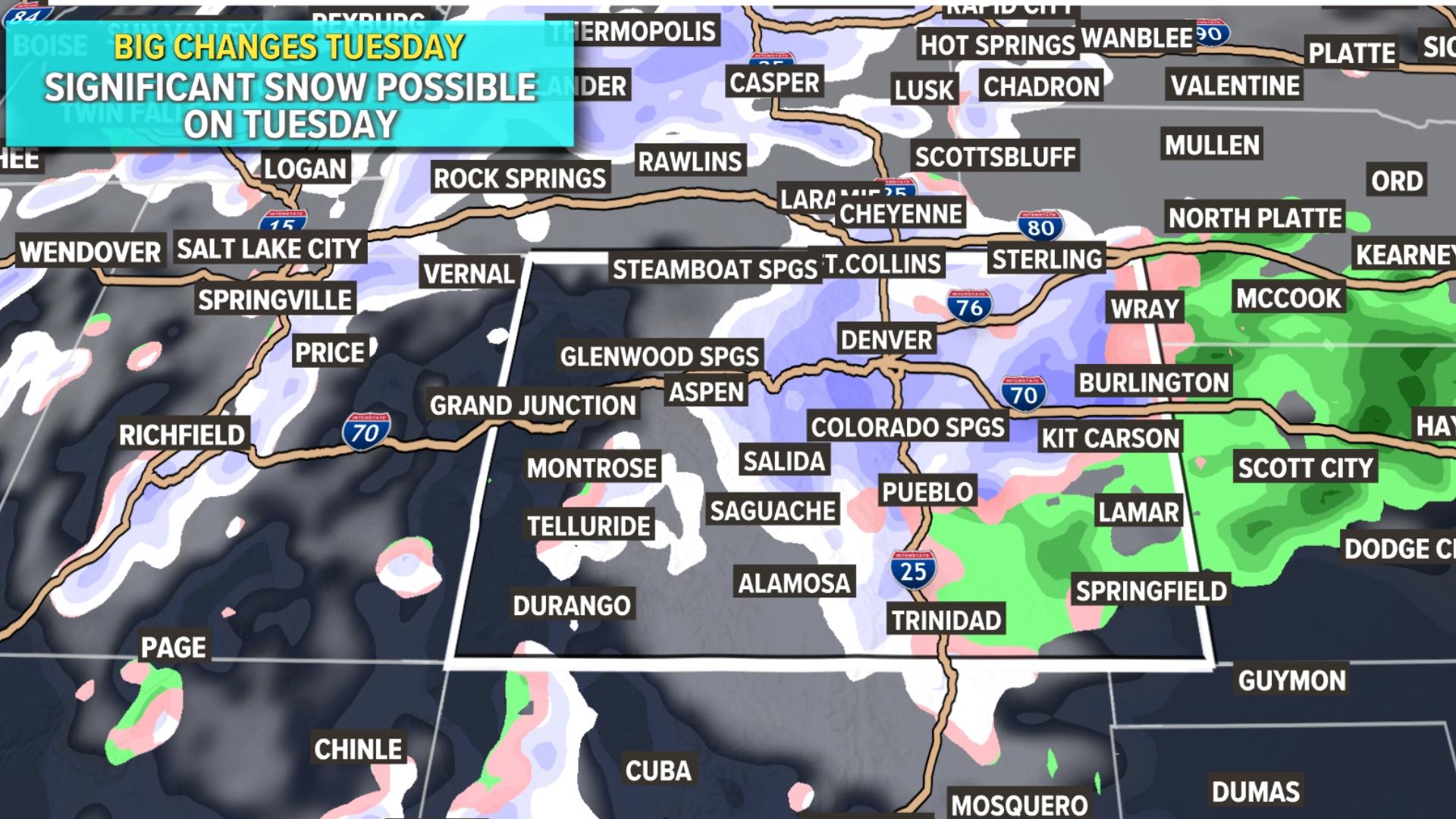 Denver weather: March snowstorm headed to Colorado, big snowfall ...
