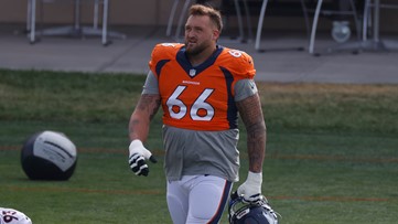 Denver Broncos guard Risner wants to bear Patriots with Newton | 9news.com