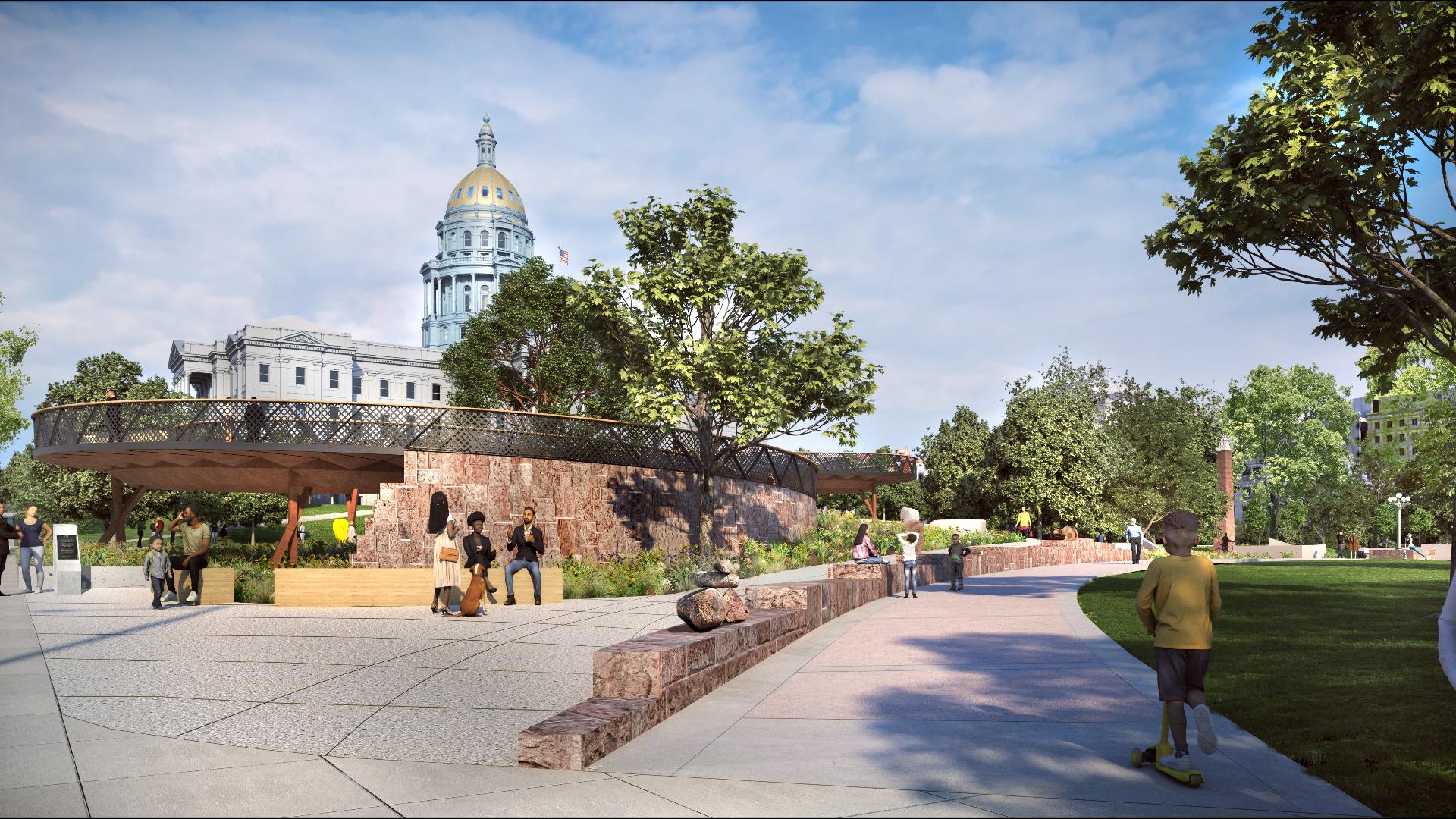 Colorado 150 Pedestrian Walkway renderings | 9news.com