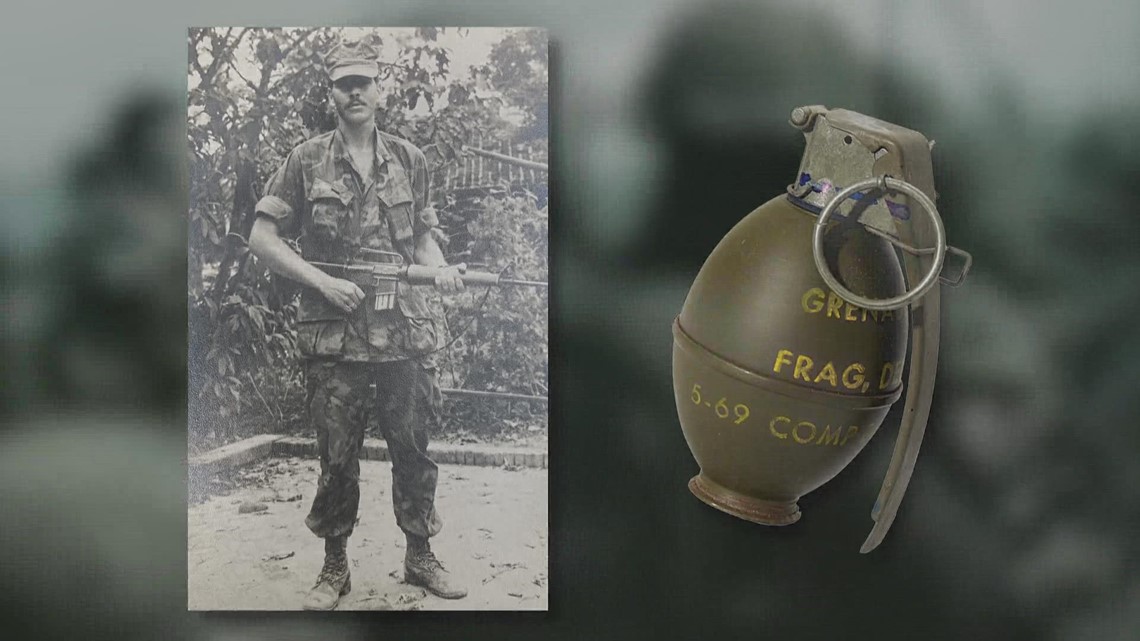 Vietnam veteran finally feels free after removal of 51-year-old piece ...