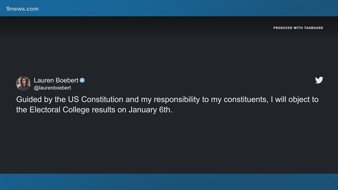 Lauren Boebert says she will join Republican challenge of Electoral ...