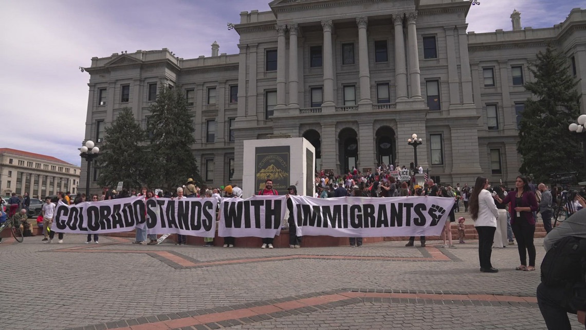 Latino advocates rally against immigration policies at Colorado Capitol ...
