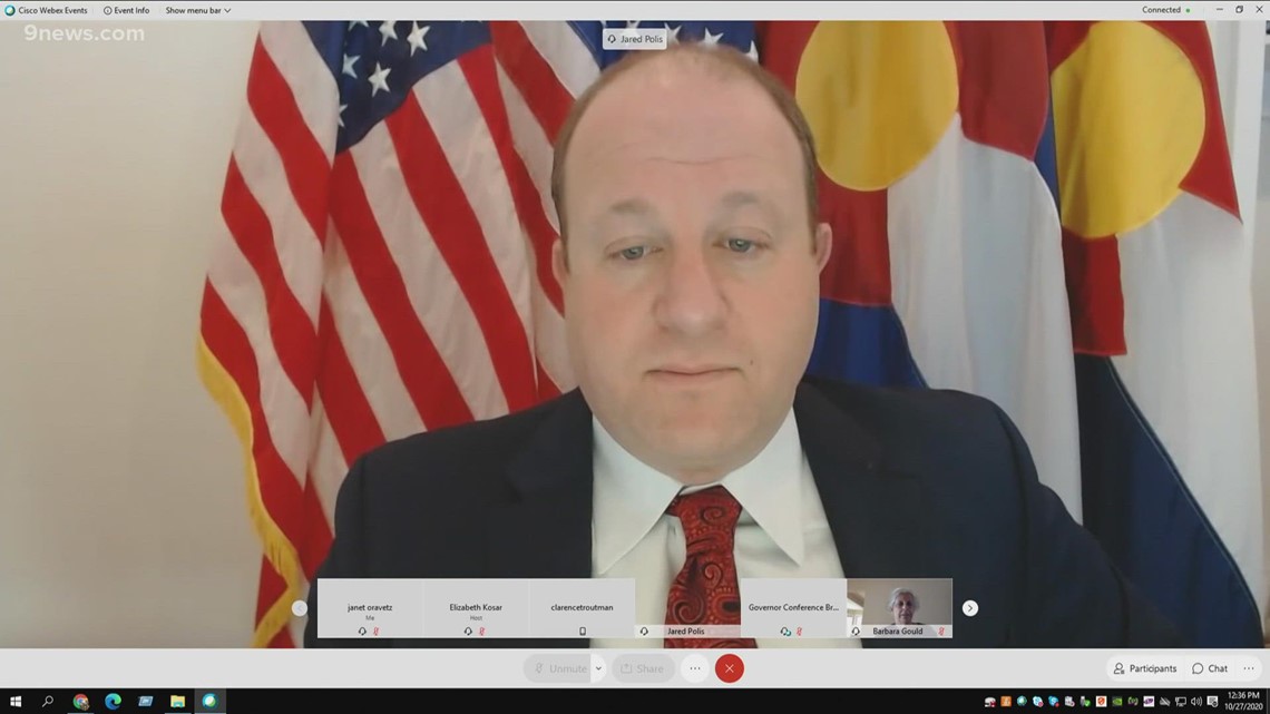 Colorado coronavirus: Gov. Jared Polis provides 10/27 update | 9news.com