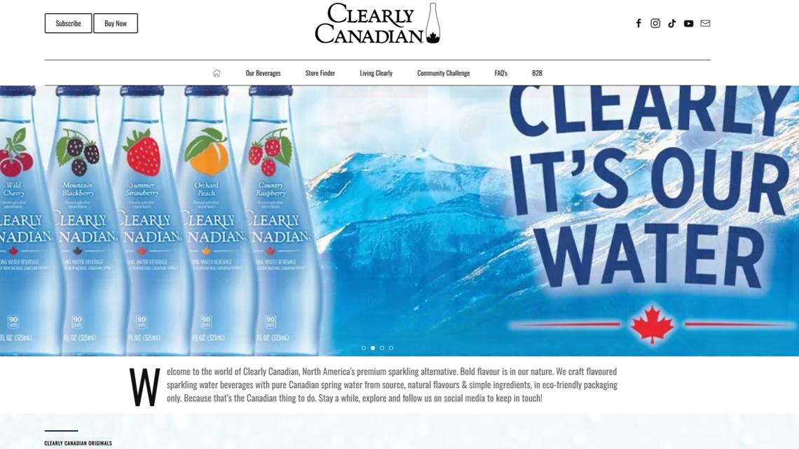 Taste the Clear Difference with Clearly Canadian Sparkling Water ...