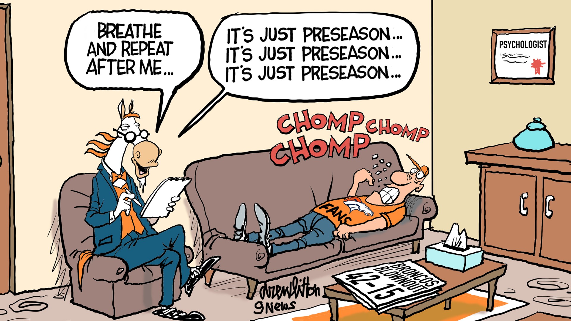 9Toonist Drew Litton reacts to Denver Broncos' loss to Seahawks | 9news.com