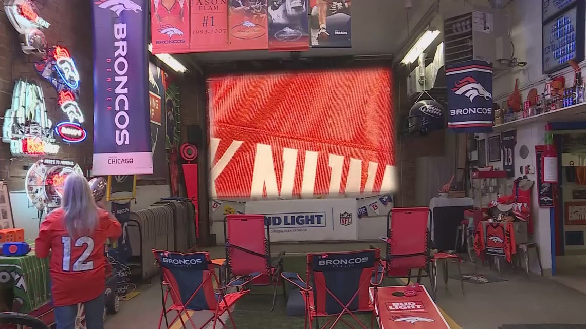 Denver Broncos fans flip Firehouse to make massive team tribute | 9news.com