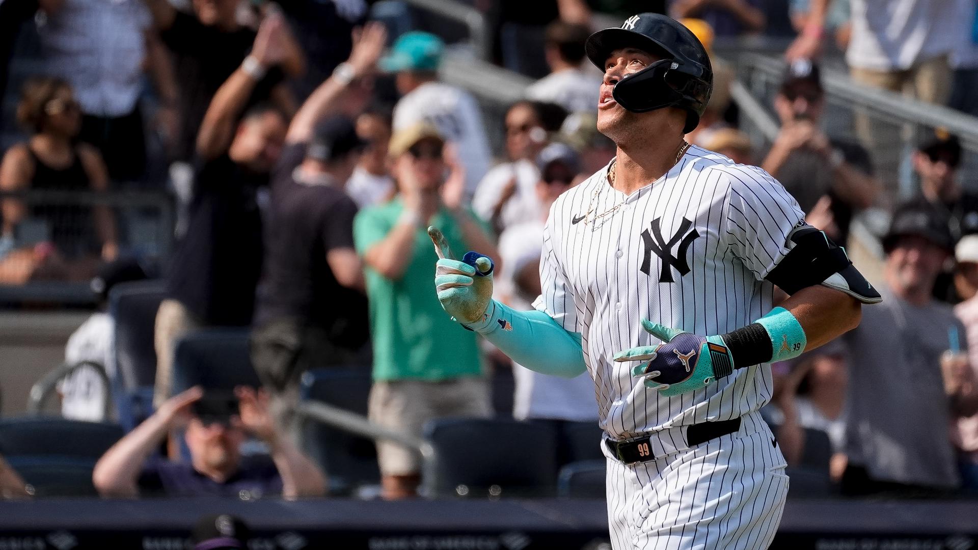 Aaron Judge hits 50th home run as New York Yankees beat Rockies | 9news.com