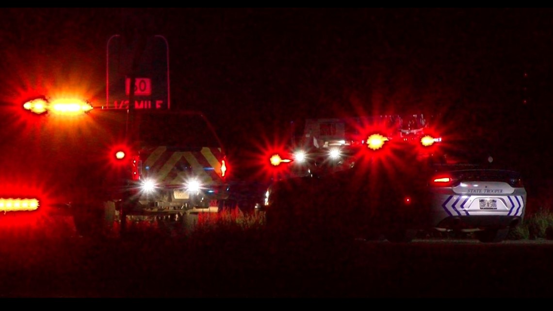 Freight train crashes into police car in Weld County | 9news.com