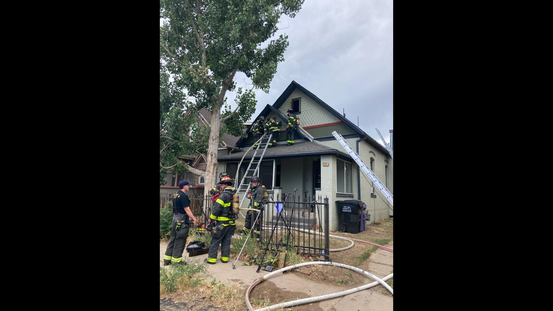 Firefighter injured in collapse while fighting Denver house fire ...