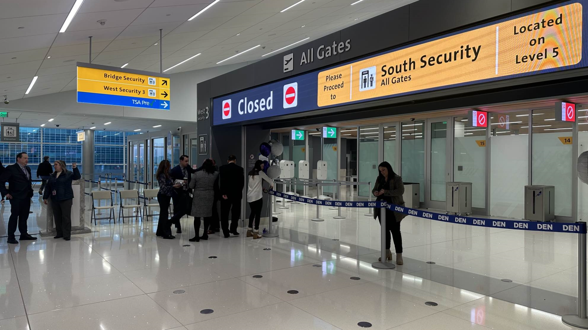 Brand-new West Security Checkpoint opens at Denver airport | 9news.com