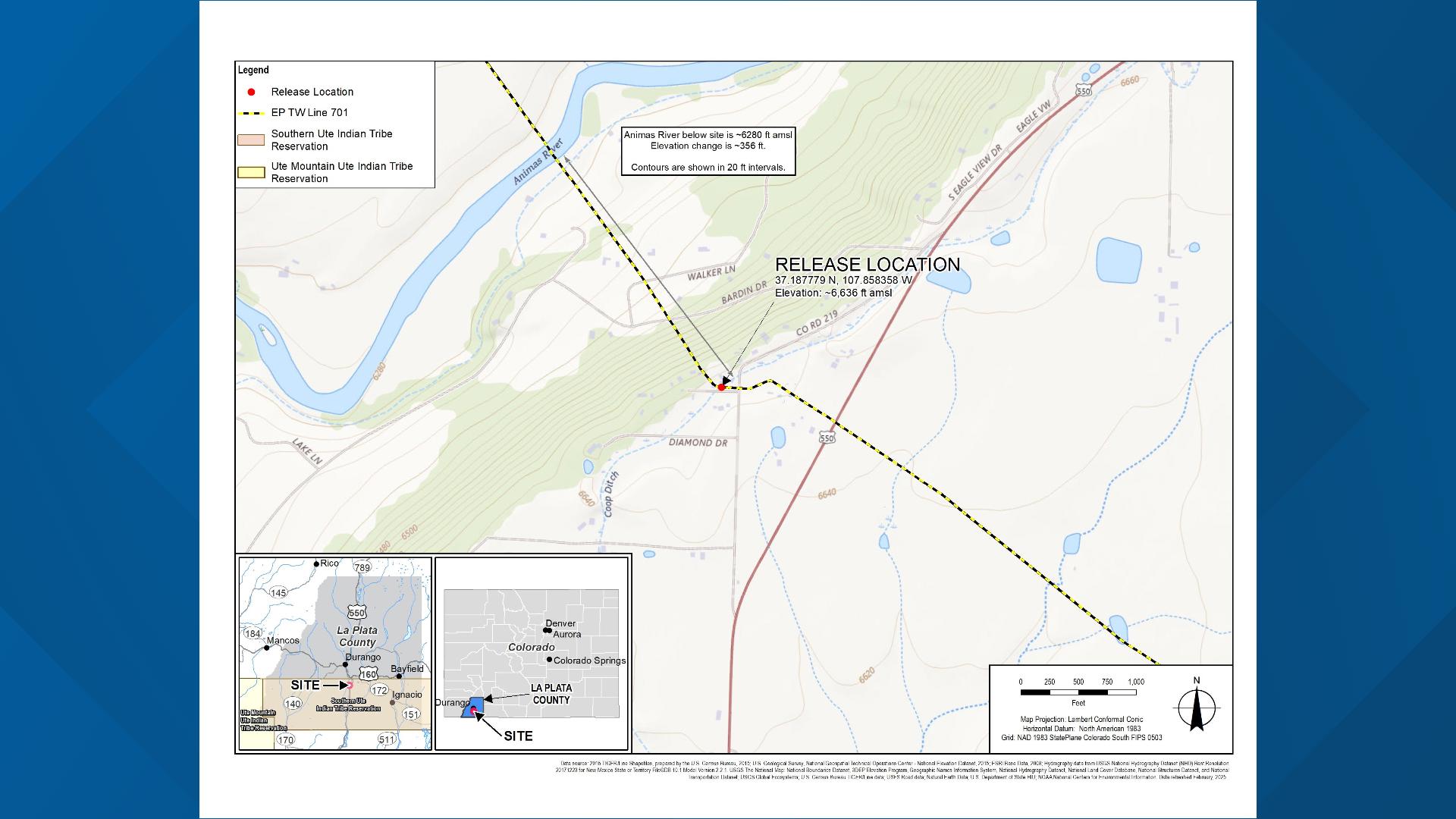 Gas pipeline spill on Southern Ute land is Colorado's largest | 9news.com