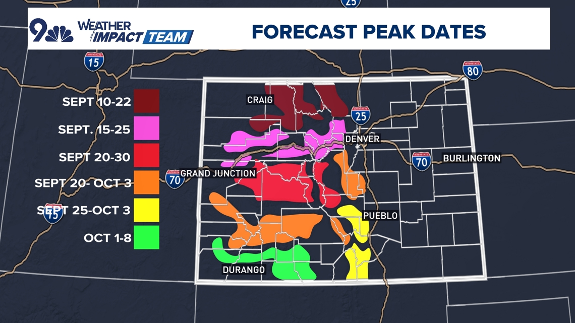Colorado fall colors arrive early amid drought conditions: 2025 aspen ...