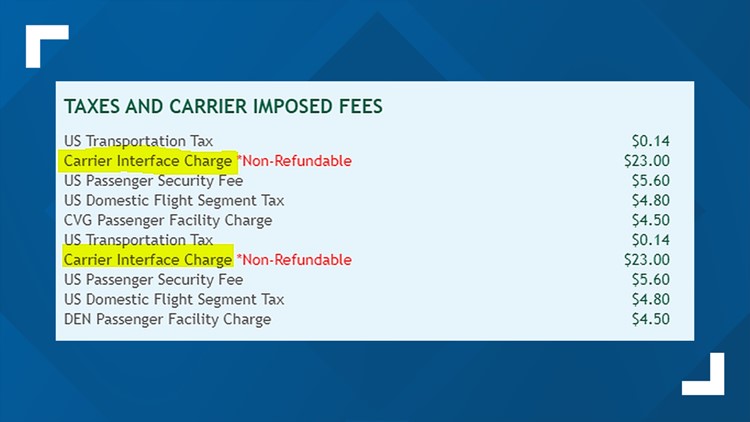 Frontier charges passengers extra for buying tickets online | 9news.com