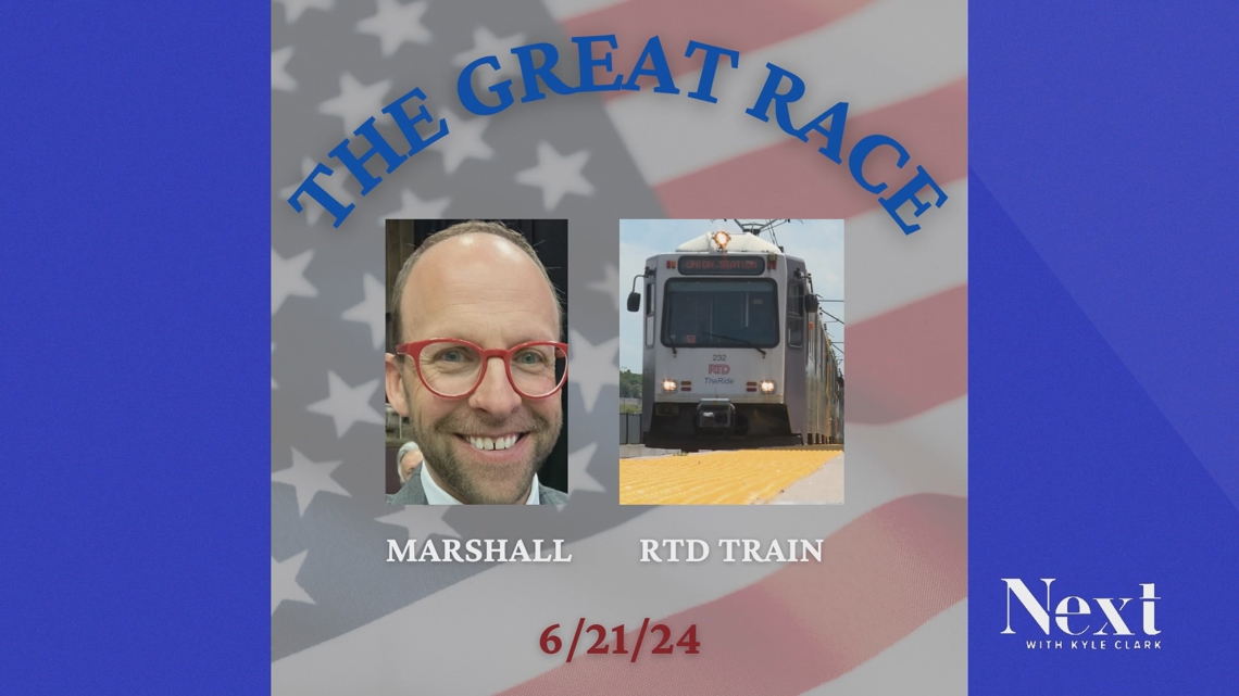 Watch Marshall Zelinger race an RTD train | 9news.com