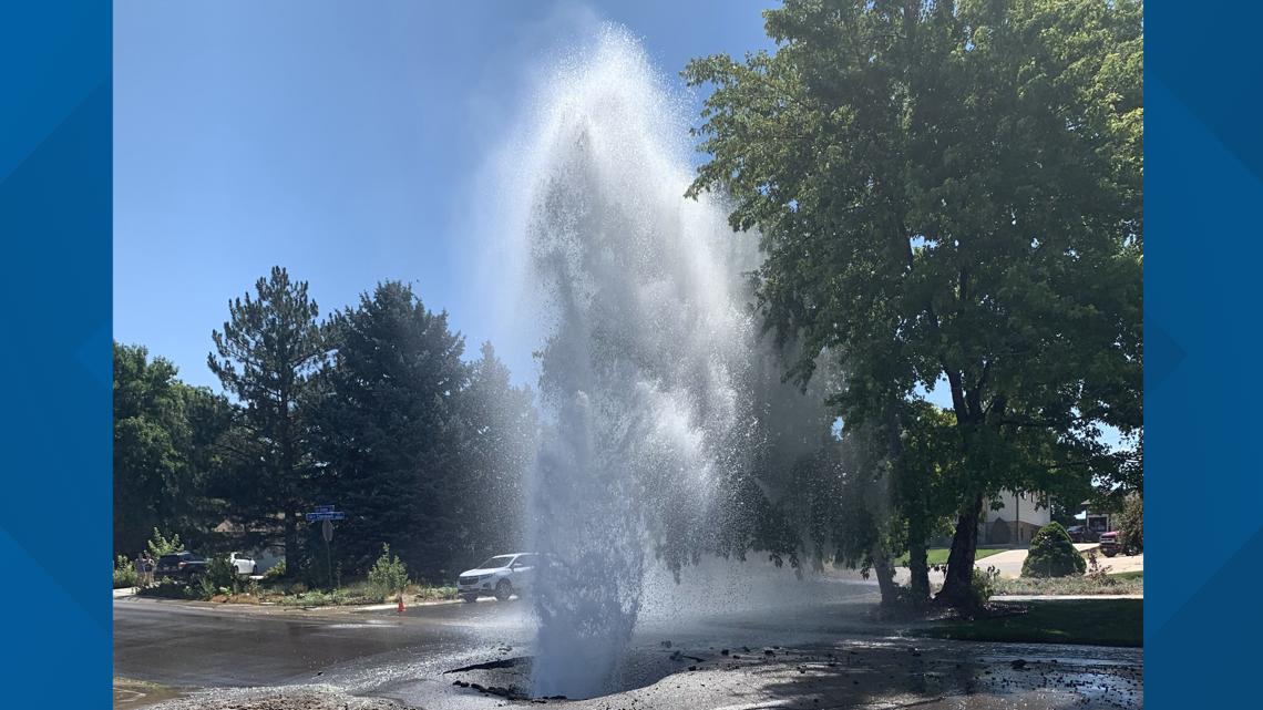 Centennial water main break created 12-foot sinkhole | 9news.com
