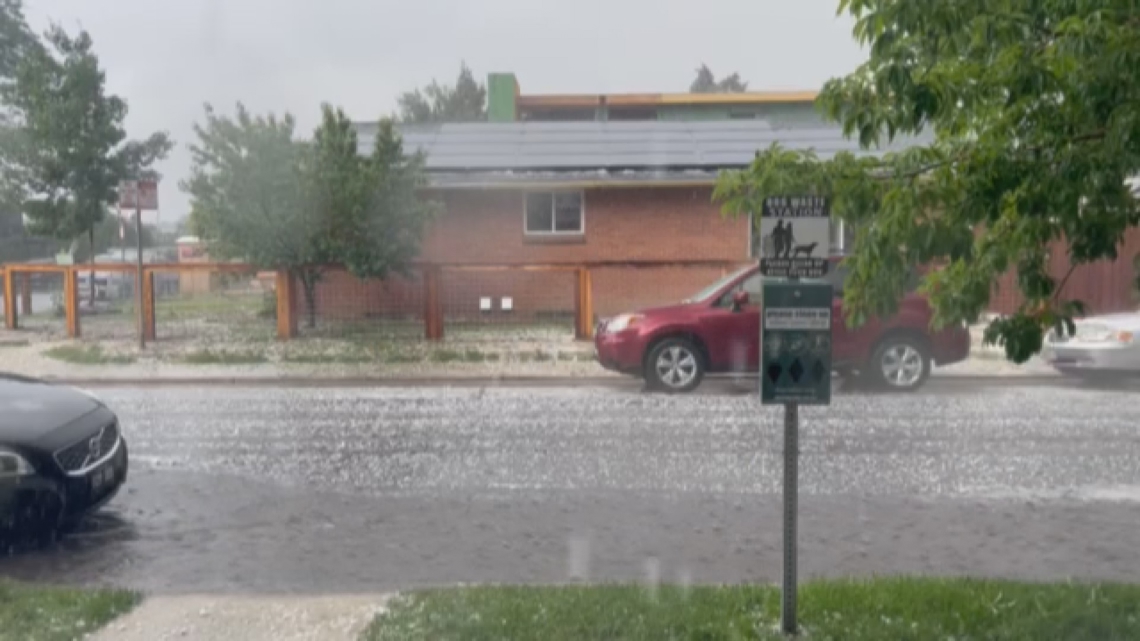 Storm dumps hail in Denver metro area | 9news.com