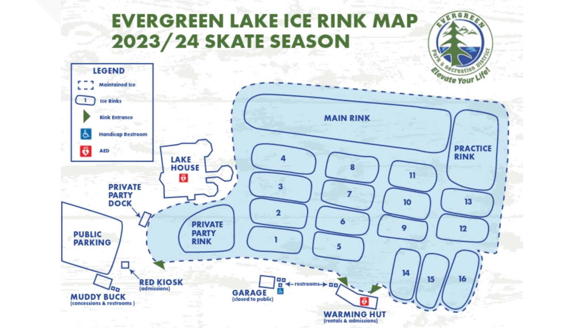 Evergreen Lake skating rink is ready to open for winter season | 9news.com