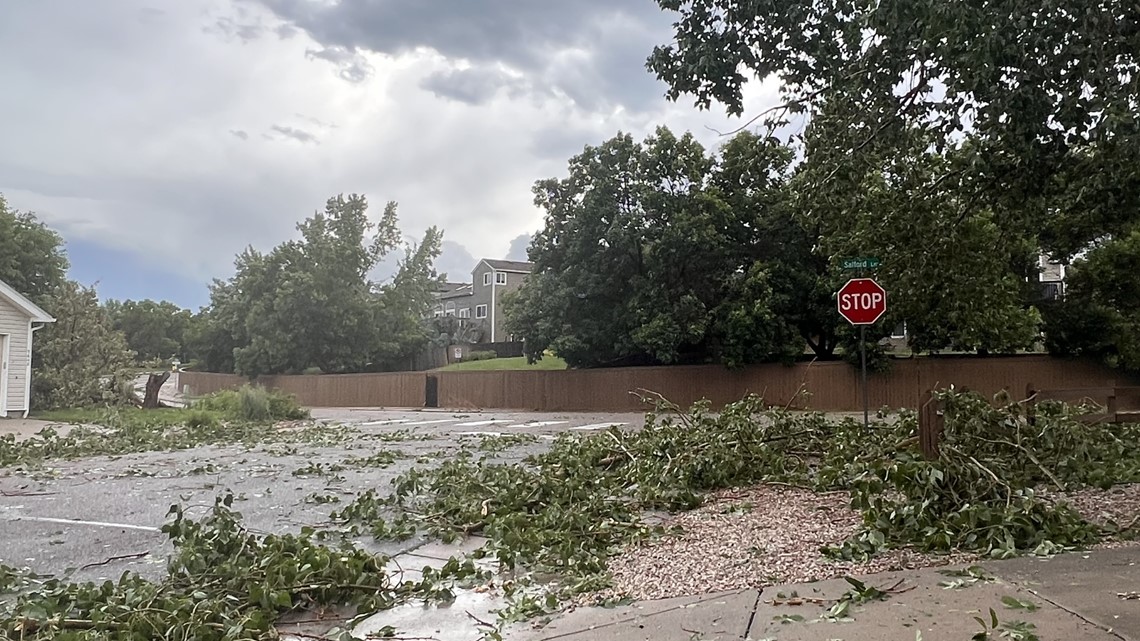 Tornado causes damage in Highlands Ranch, Colorado | 9news.com