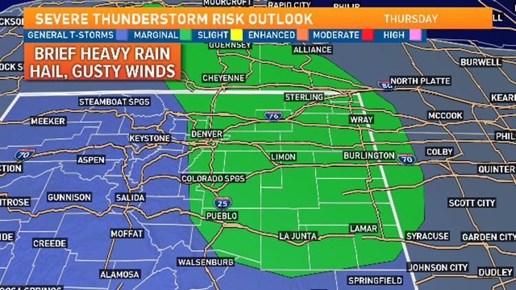 Thunderstorms Thursday to bring severe weather, flooding to Colorado ...