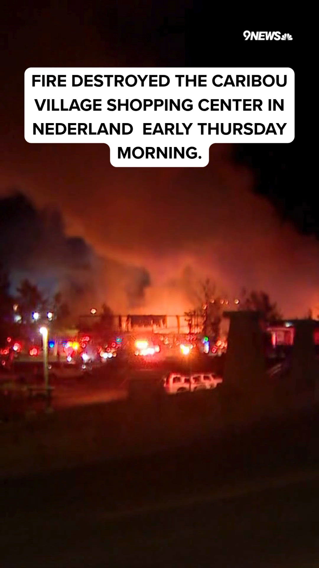 Fire destroys multiple businesses at Nederland shopping center | 9news.com