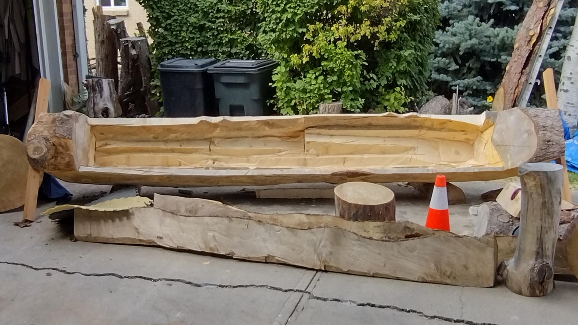 Artist builds dragon boat from fallen tree after storm | 9news.com