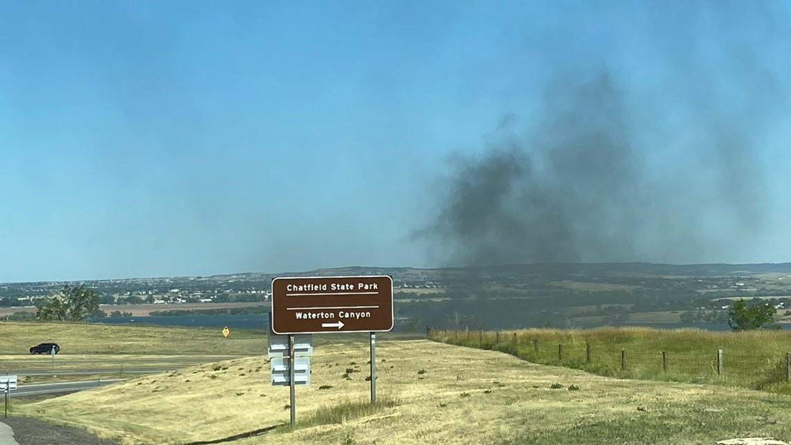 Boat catches fire at Chatfield Reservoir | 9news.com