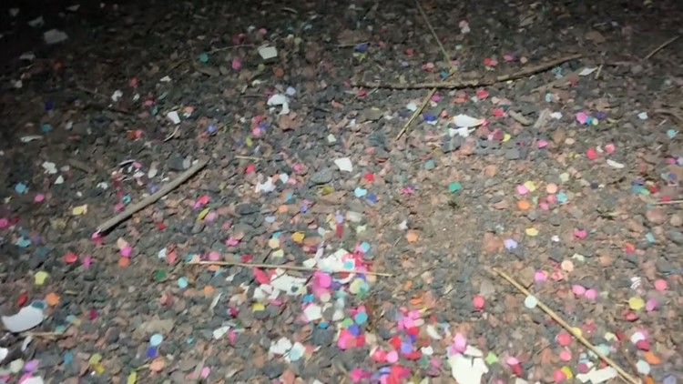 Confetti eggs, glitter bombs litter Colorado trails, picnic sites ...