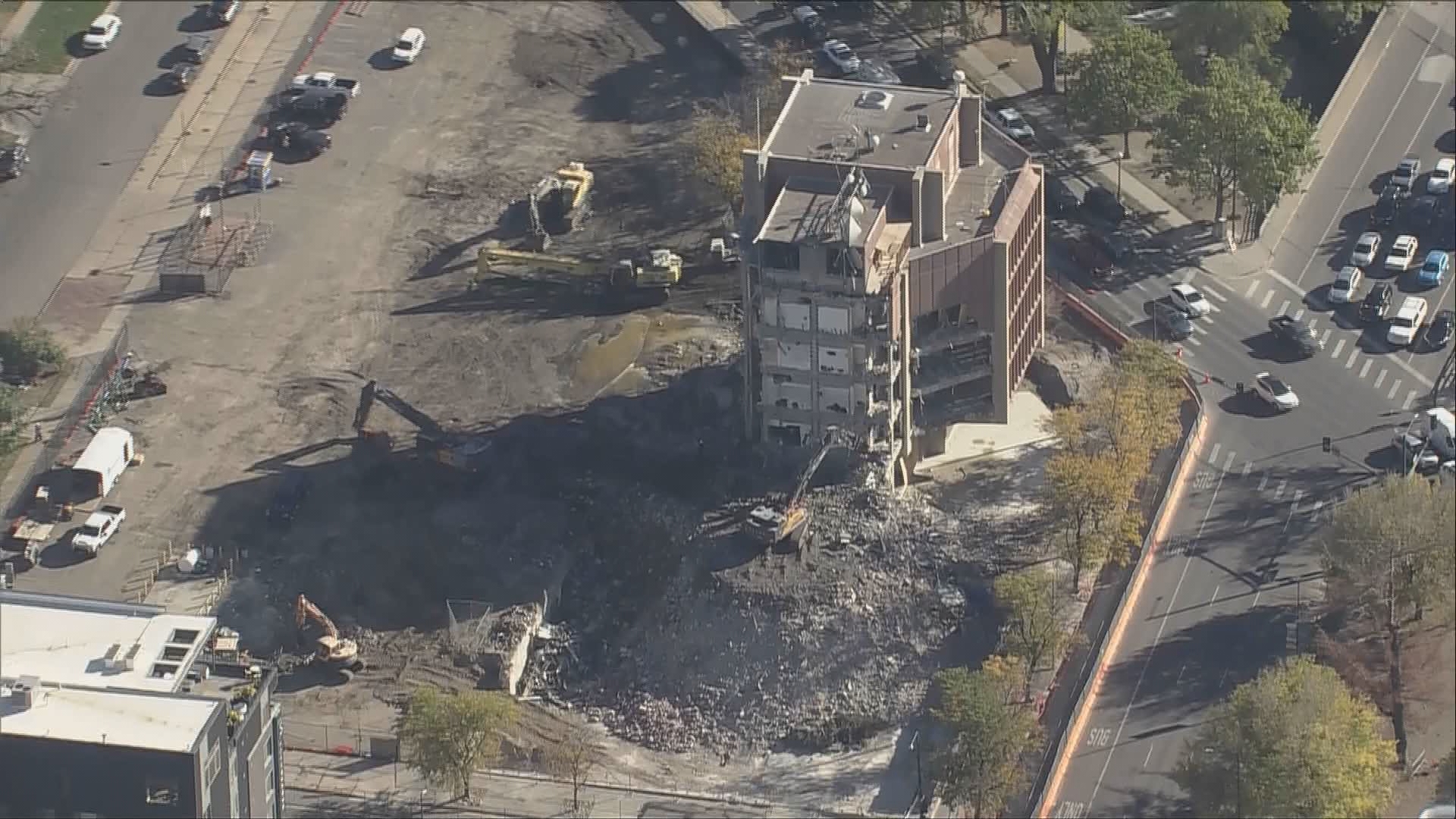 Denver's KMGH-TV station demolition progresses | 9news.com