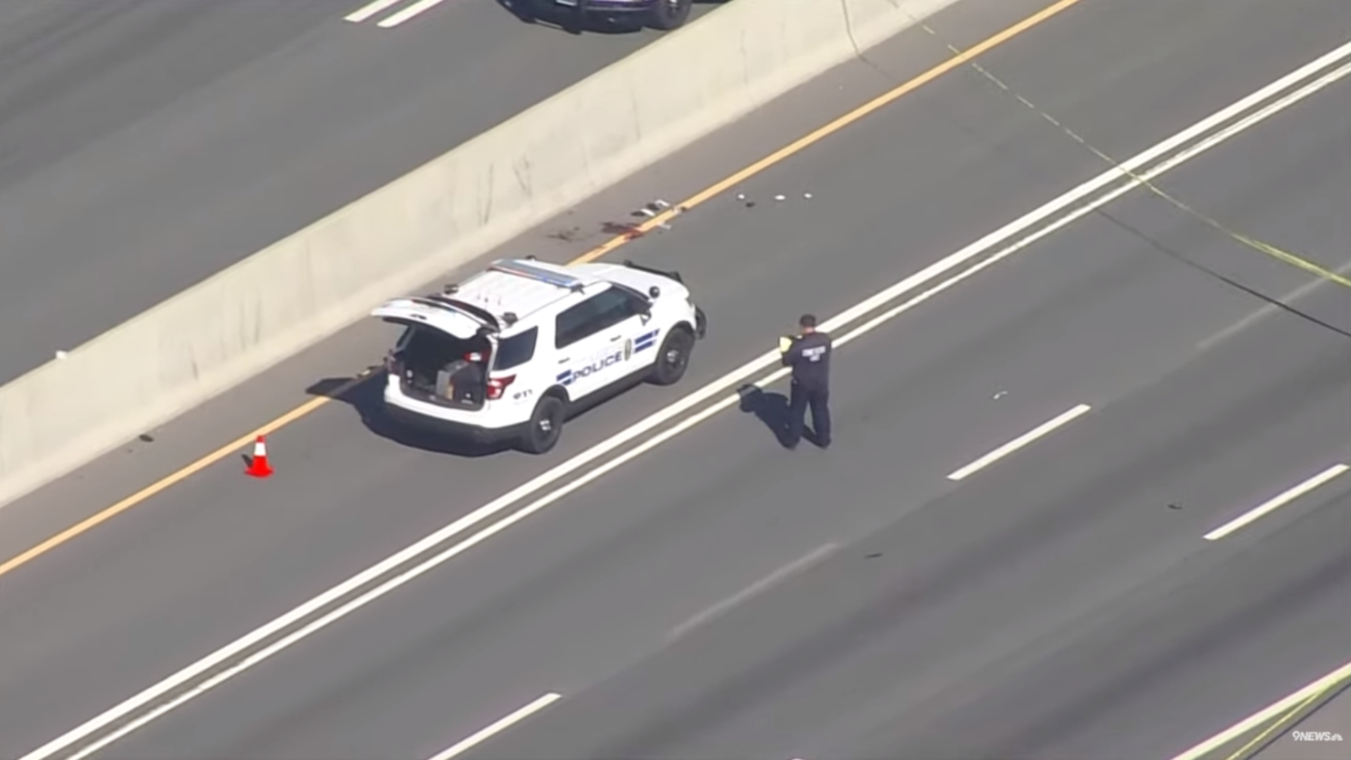Interstate 25 closed for shooting involving Thornton officer | 9news.com
