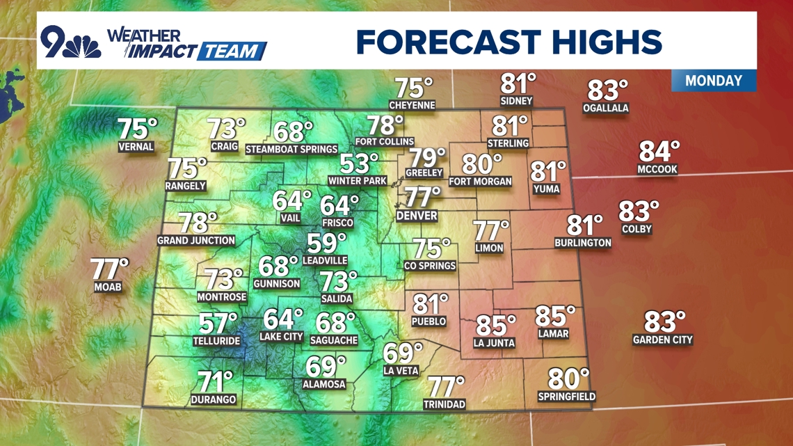 Denver, Colorado, Front Range weather forecast | 9news.com