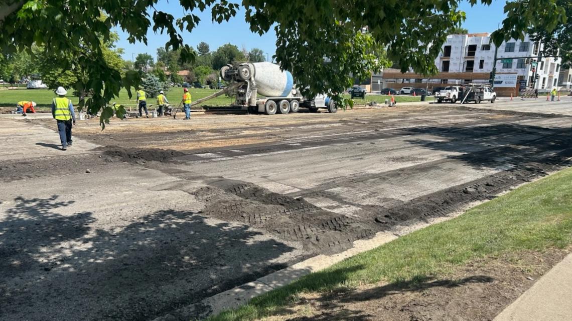 Sheridan Boulevard near Edgewater closed after water line break | 9news.com