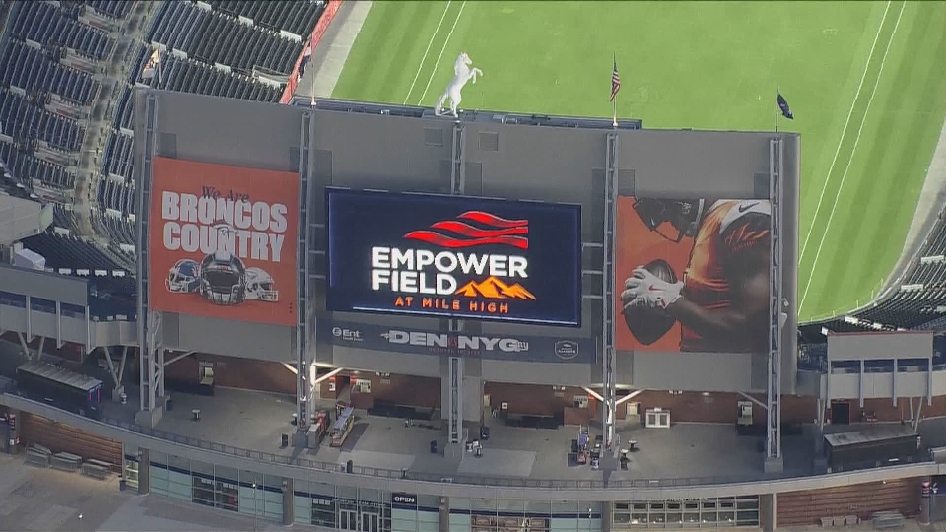 Empower Field at Mile High preps for Broncos vs. Giants | 9news.com