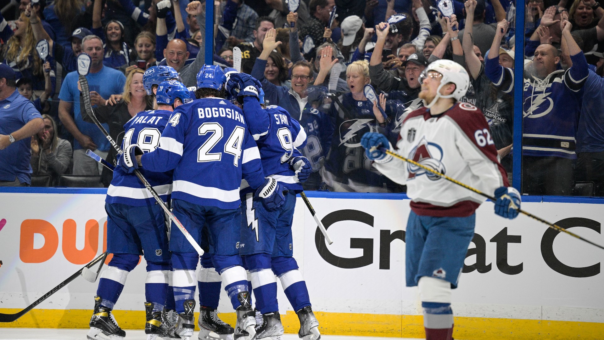 Lightning respond big win over Avalanche in Stanley Cup Game 3 | 9news.com
