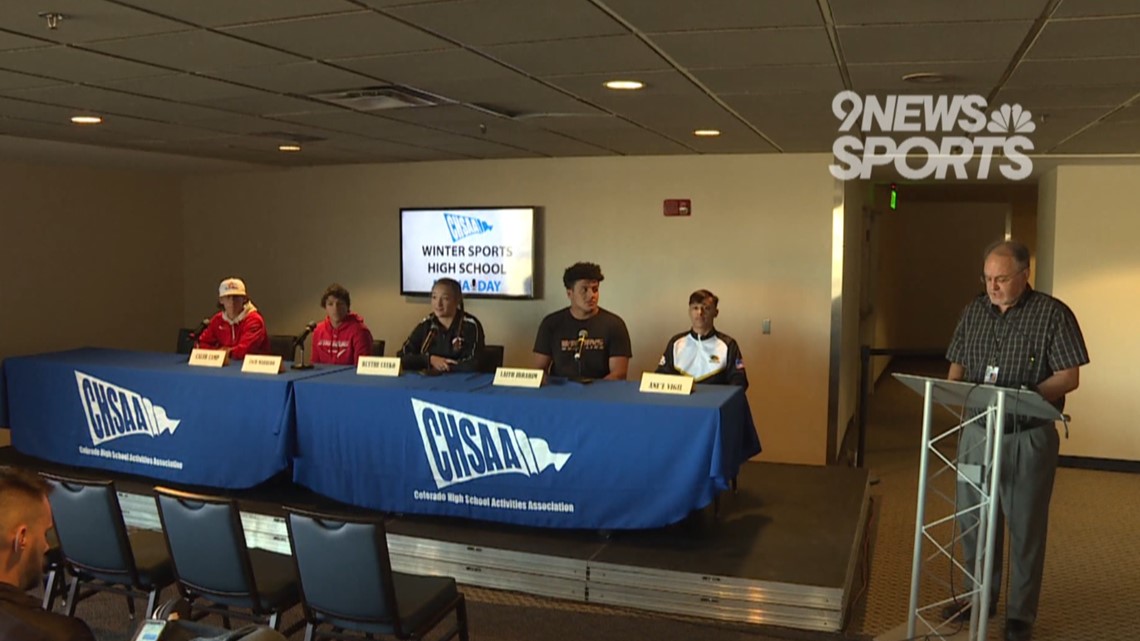 Colorado's top wrestlers hit the podium at CHSAA Media Day | 9news.com