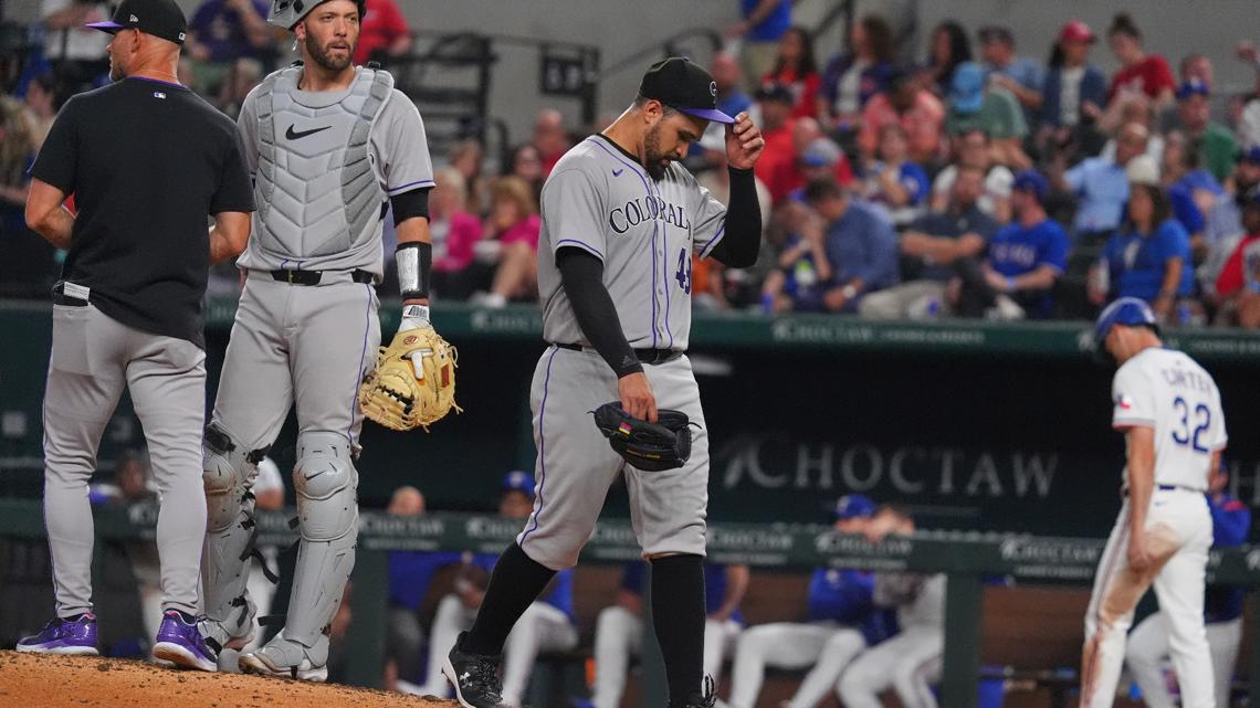 Rockies fall 8-3 to Rangers | 9news.com