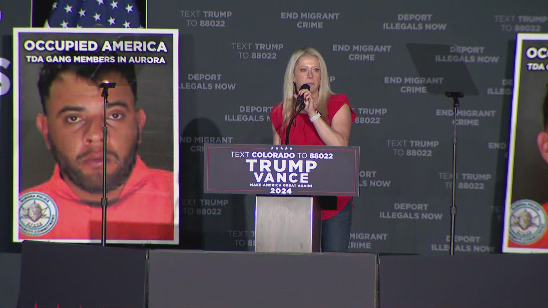 Aurora city councilwoman Danielle Jurinsky speaks at Donald Trump rally | 9news.com