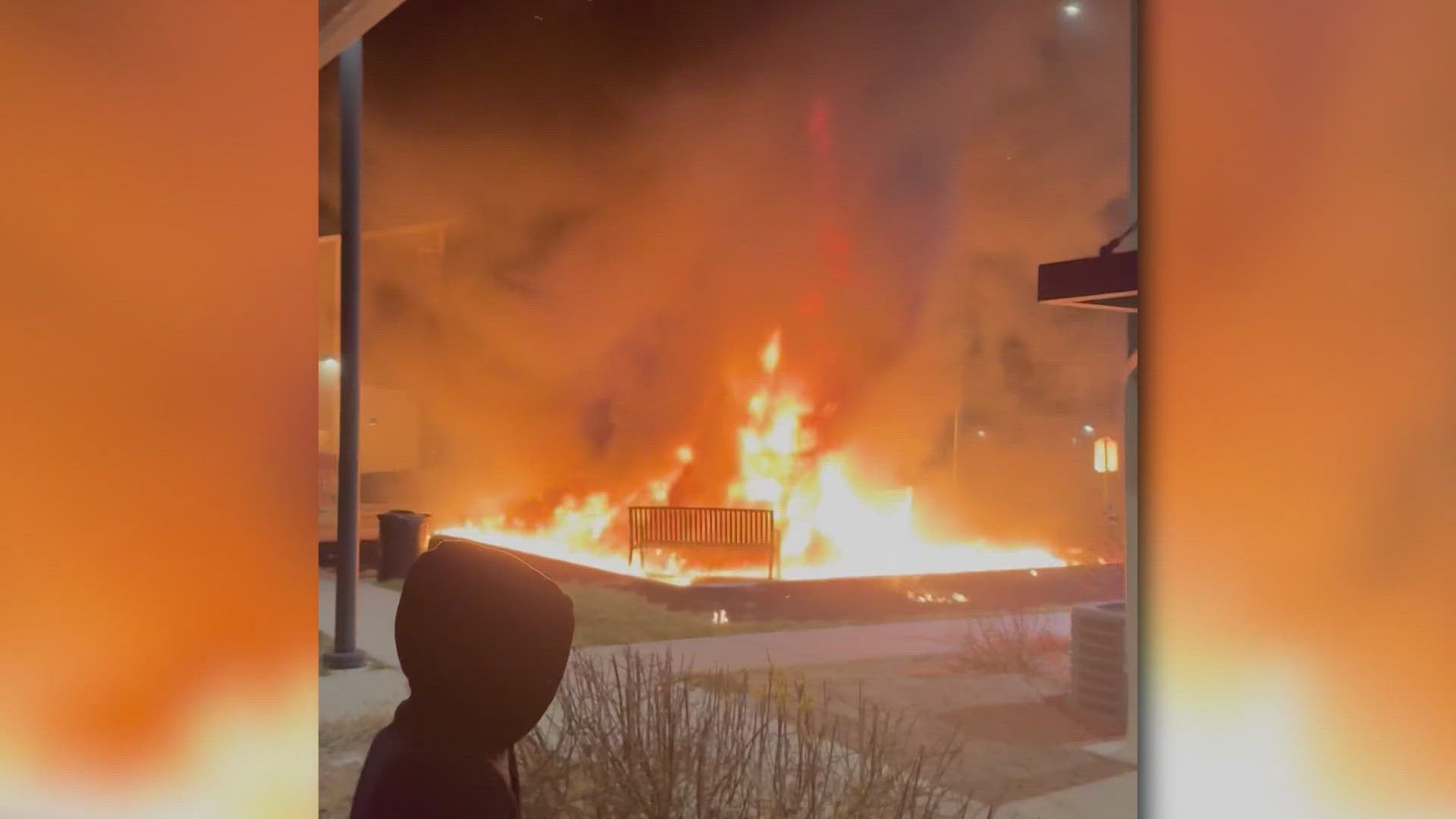 New video shows children's playground on fire in Pueblo | 9news.com