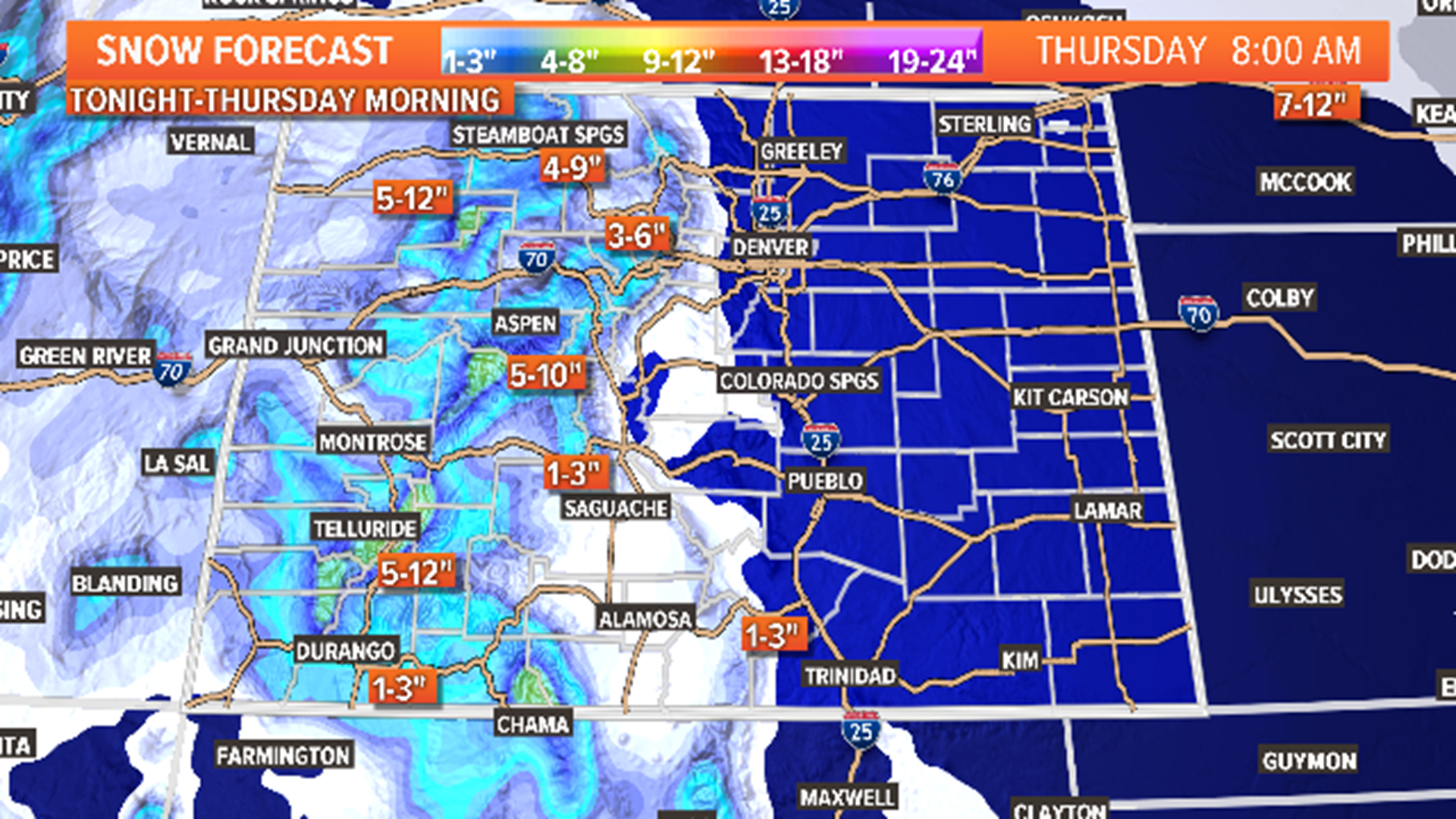 Snow Blog: Tracking snow, winter storms in January, 2020 | 9news.com