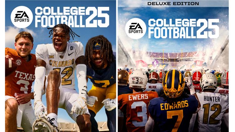 EA College Football 25 cover: Travis Hunter, Edwards, Quinn Ewers ...