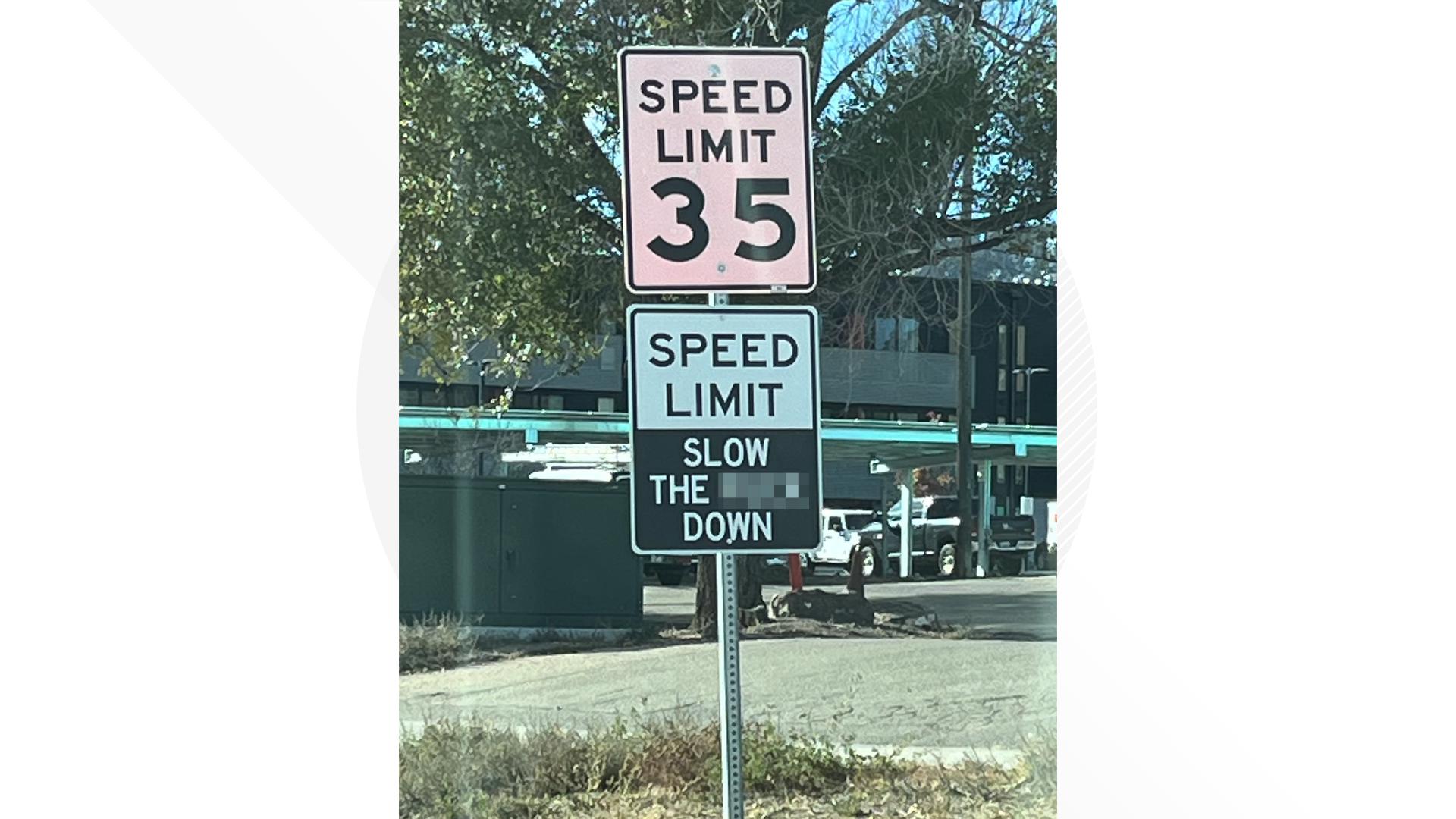 Illegal traffic signs posted in Boulder, city removes them | 9news.com