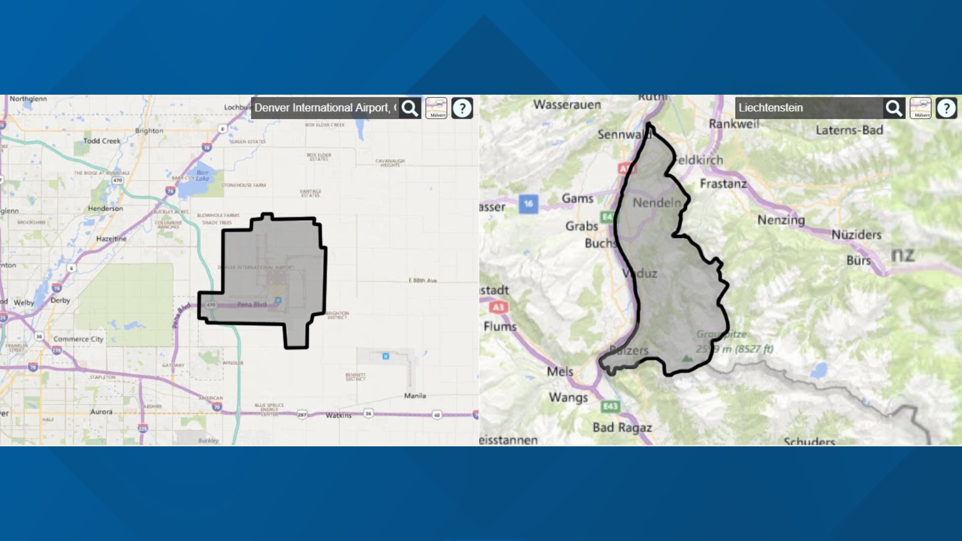 DIA is bigger than multiple major cities, all but 1 other airport ...