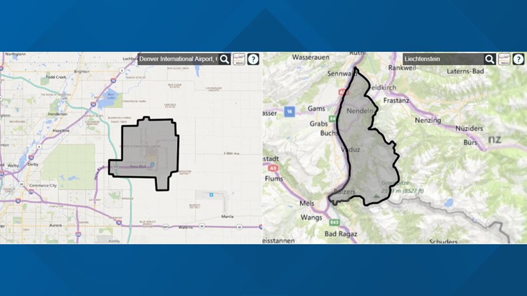DIA is bigger than multiple major cities, all but 1 other airport ...