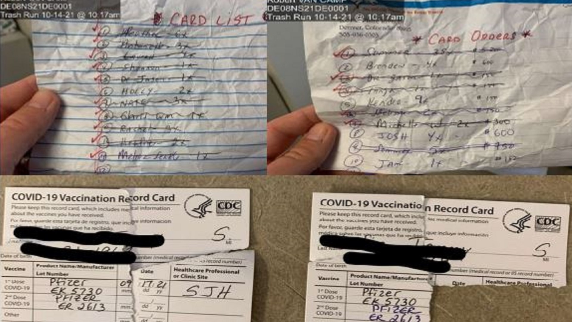 Fake COVID-19 vaccine cards, Parker man arrested | 9news.com