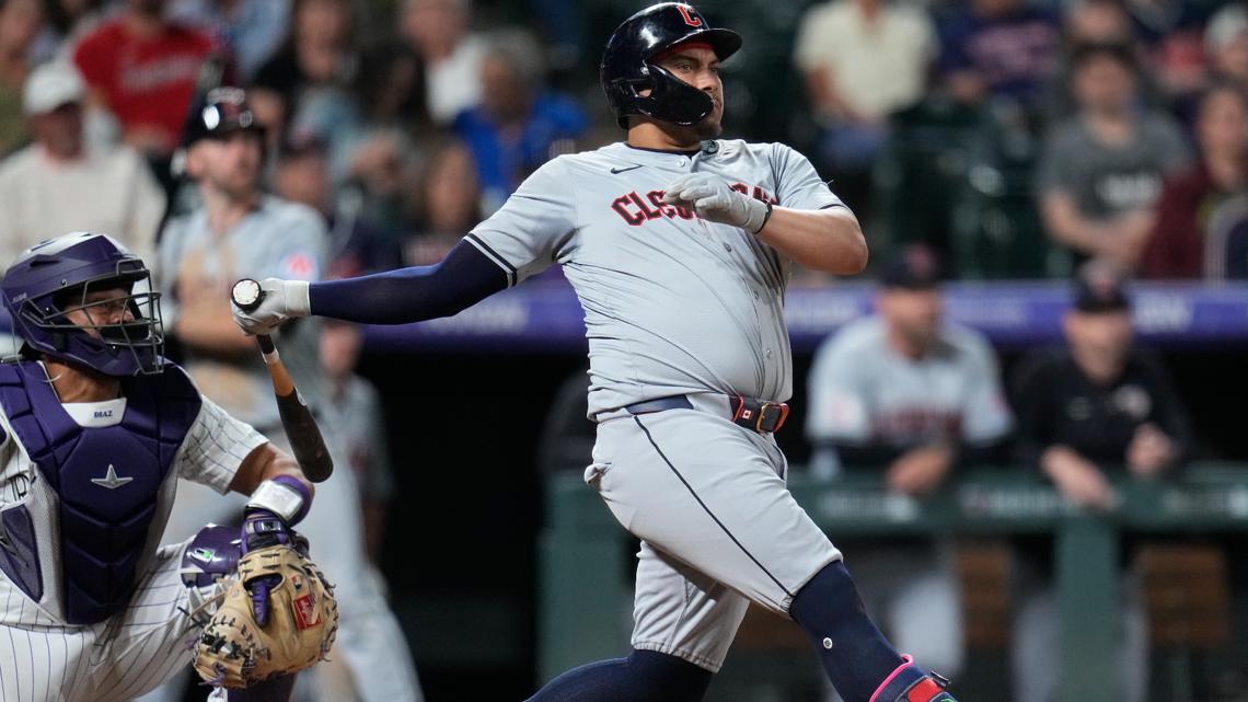 Josh Naylor homers twice in Guardians win over Rockies | 9news.com
