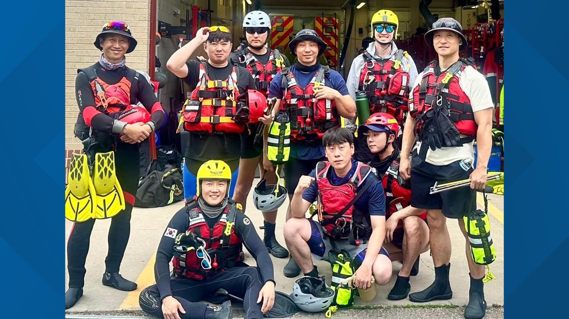 South Korean firefighters in Colorado for training respond to emergency ...