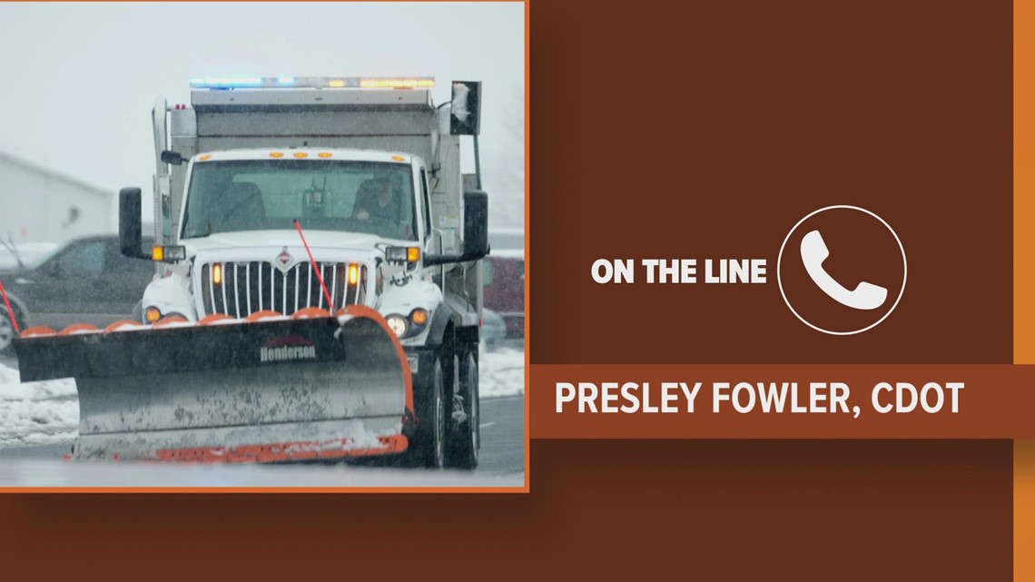CDOT plow crews out clearing snow-packed roads | 9news.com