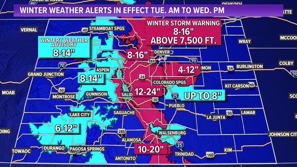 Powerful spring storm slams Colorado | 9news.com