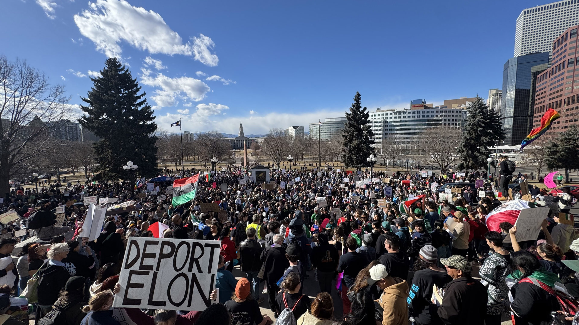 Protest at Colorado state Capitol against Trump administration actions ...